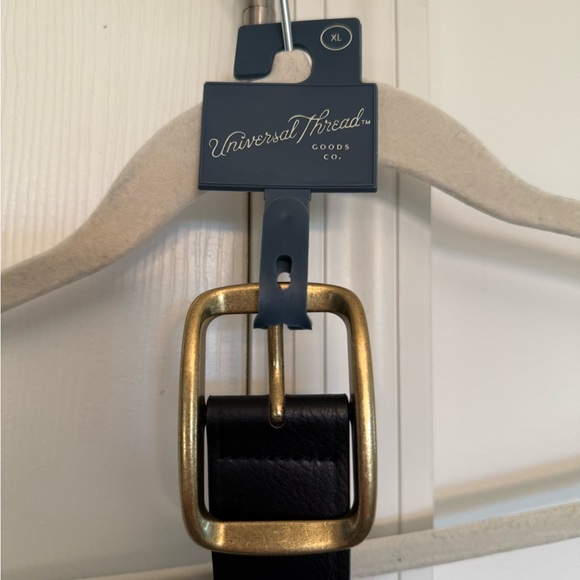 Universal Thread | Accessories | Universal Thread Black Belt With Gold ...